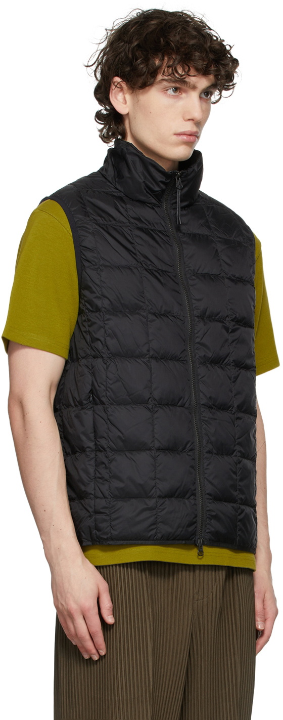 TAION Black High Neck Quilted Down Vest Taion Extra TAION Black High Neck Quilted Down Vest Taion Extra