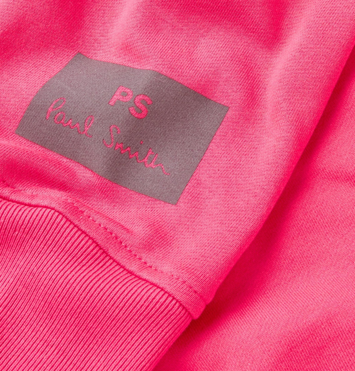 PS Paul Smith - Fleece-Back Organic Cotton-Jersey Sweatshirt - Pink PS ...
