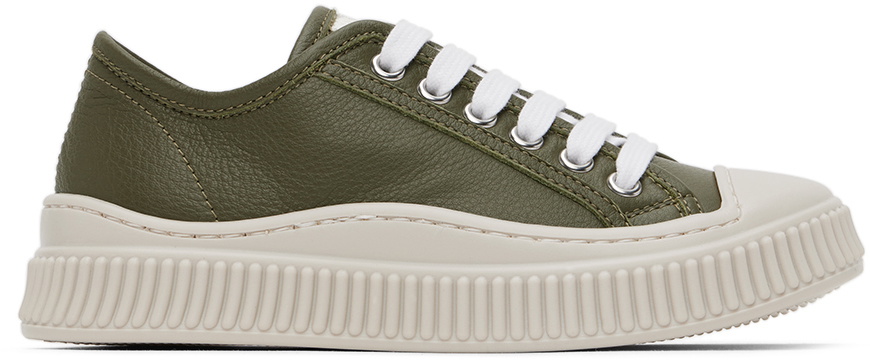Marni Kids Khaki Pablo Sneakers Marni