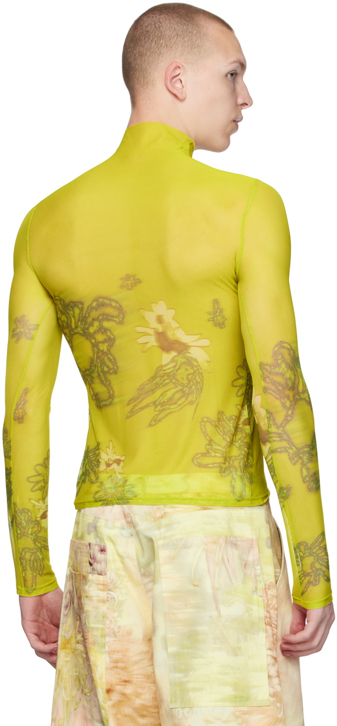 Collina Strada Green Thumbtastic Turtleneck Collina Strada