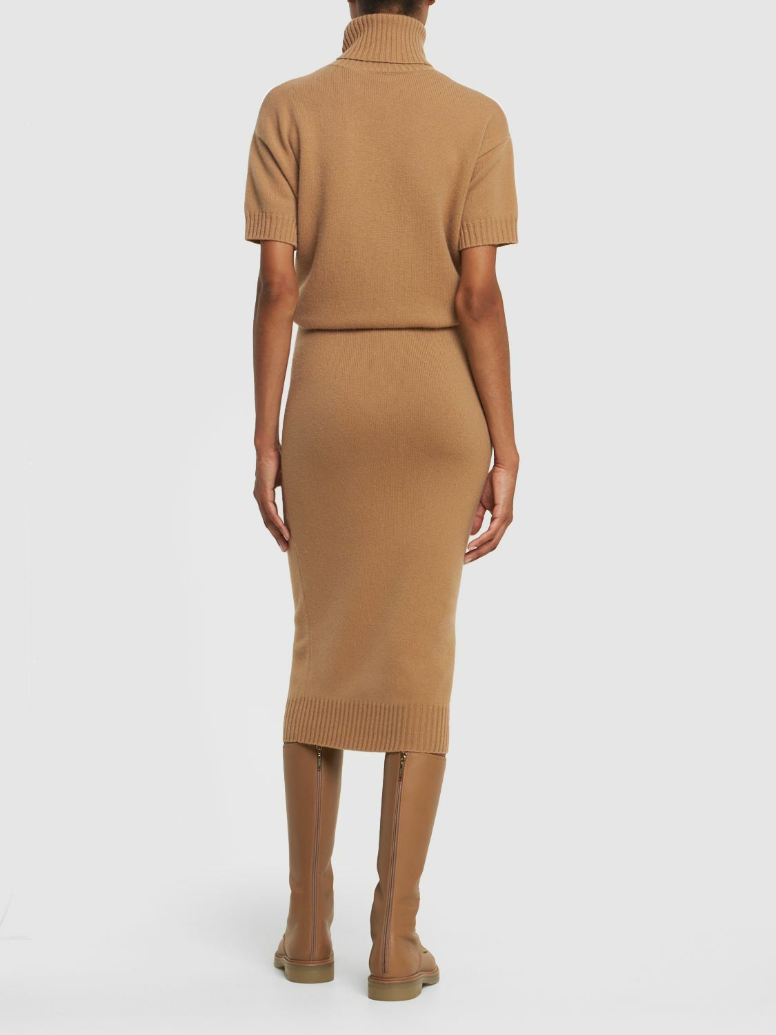 MAX MARA - Lvr Exclusive Wool Blend Knit Midi Skirt Max Mara