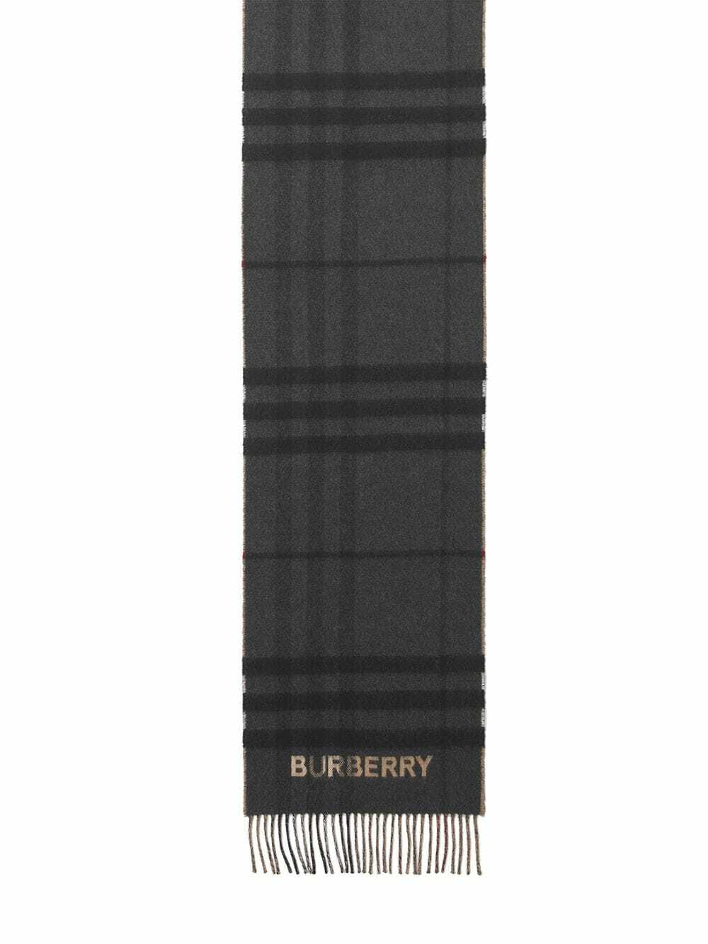 BURBERRY - Giant Check Cashmere Scarf Burberry