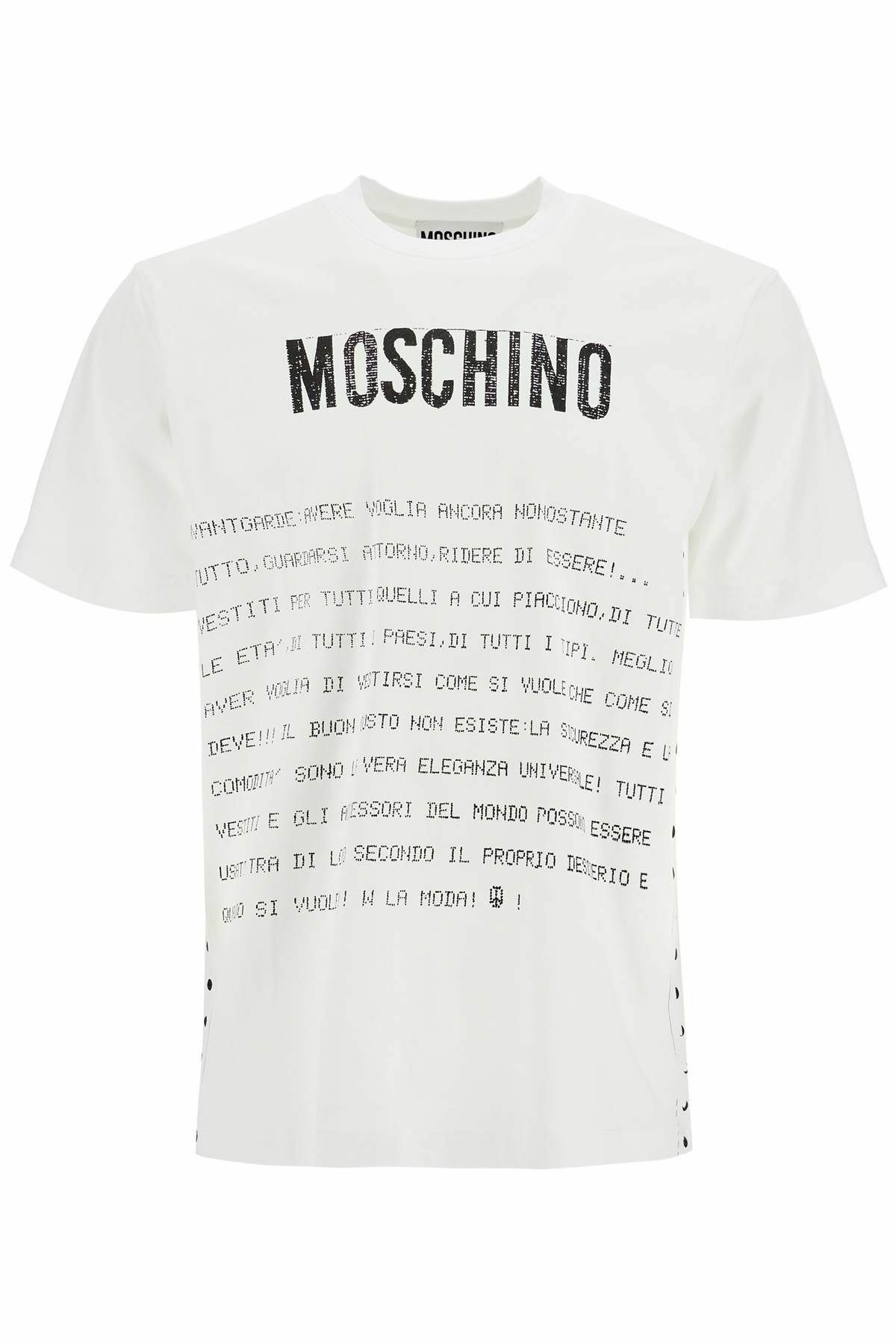 MOSCHINO t-shirt with lettering print White Moschino