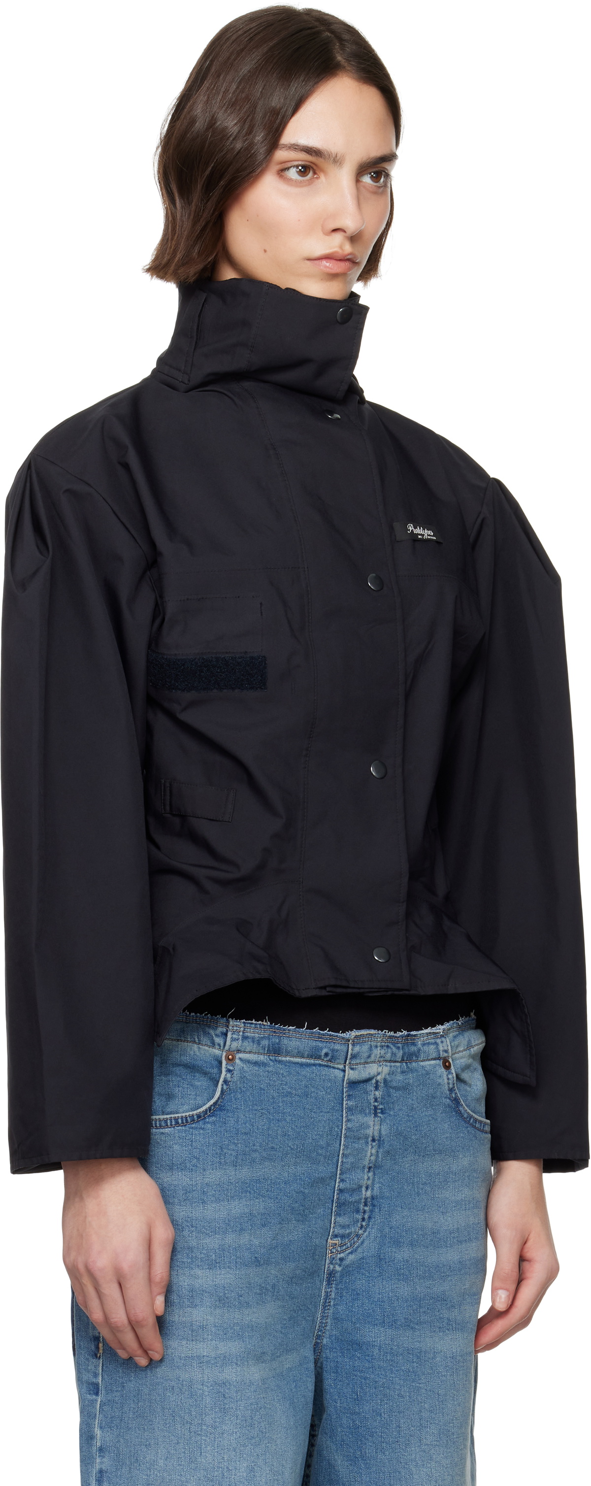 Prototypes Black Upside Down Parka PROTOTYPES