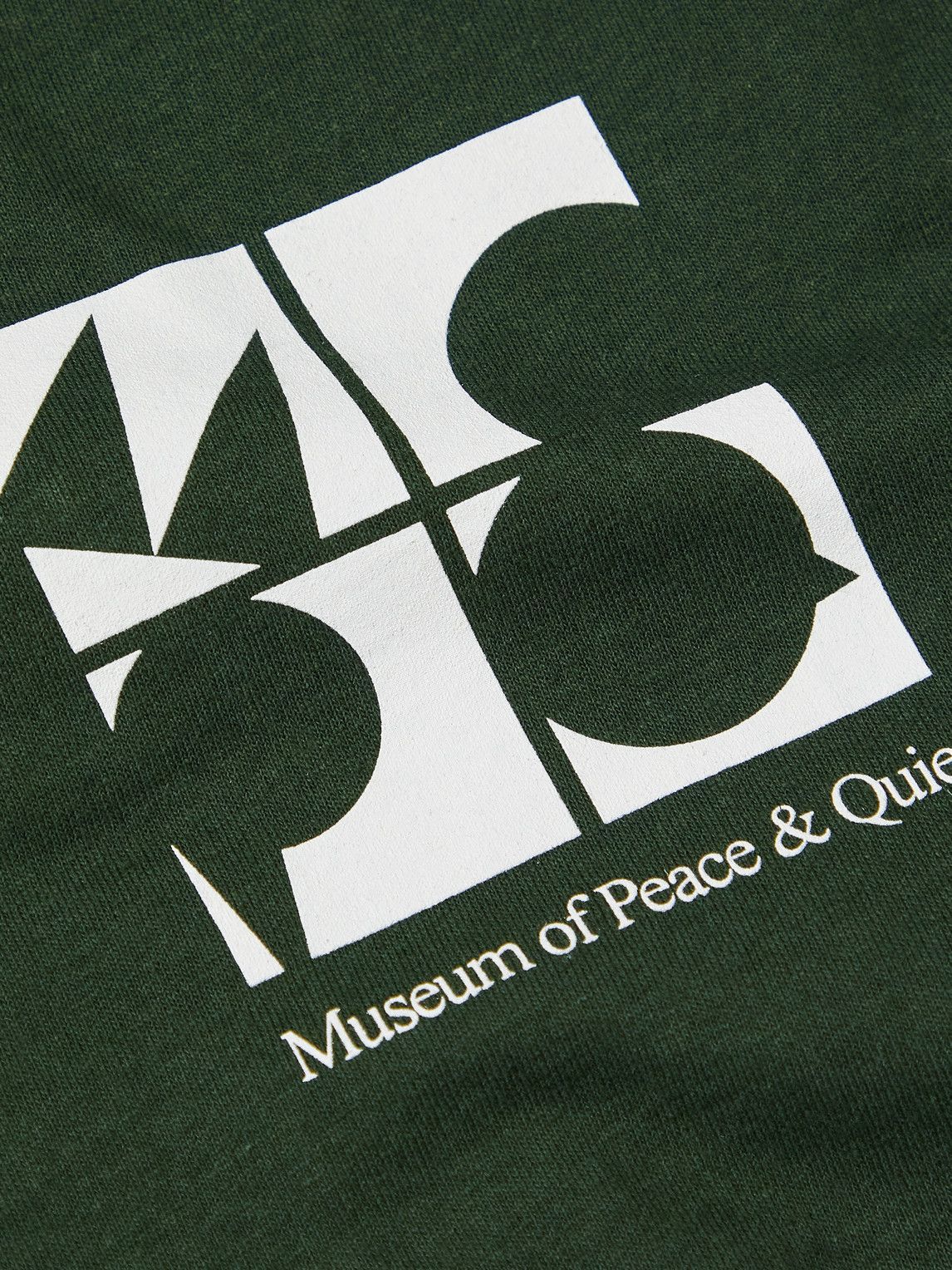 Museum Of Peace & Quiet - Printed Cotton-Jersey T-Shirt - Green Museum ...