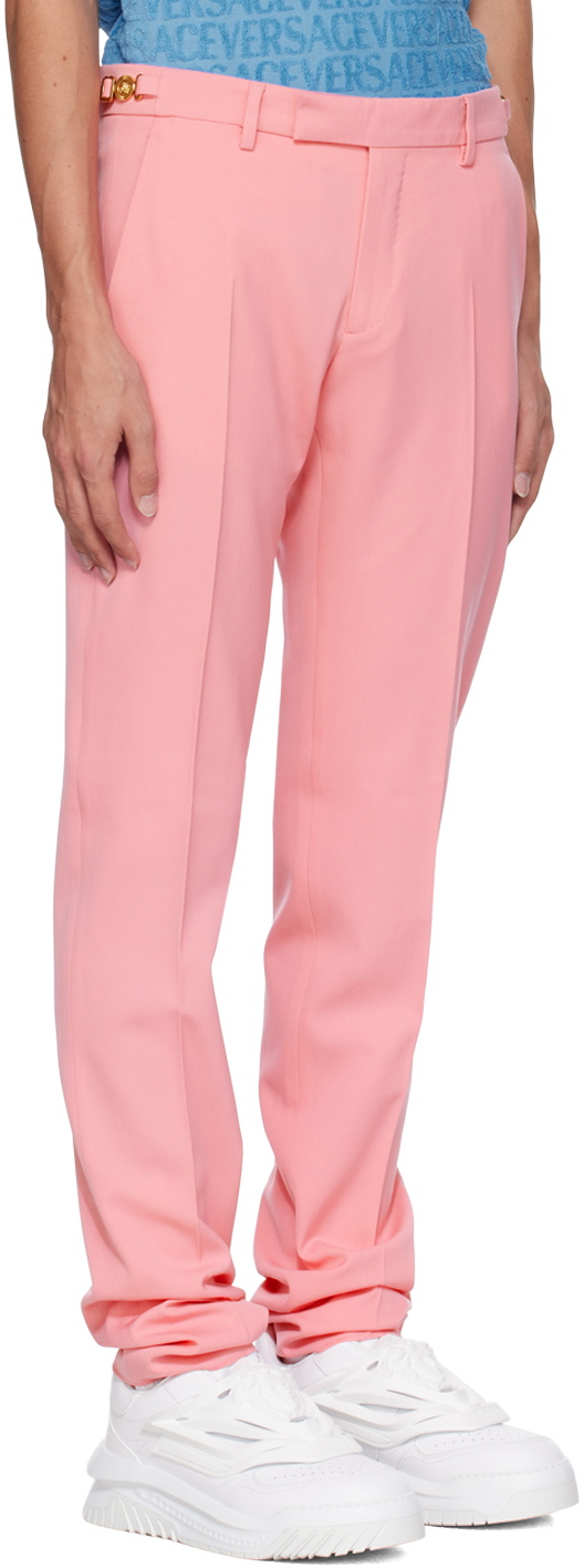 Versace Pink Formal Trousers Versace