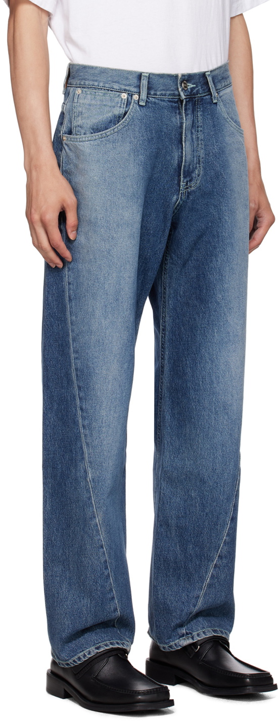 AFTER PRAY Blue Slash Jeans AFTER PRAY