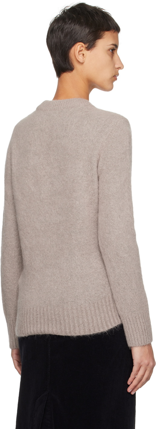 GANNI Taupe Brushed Sweater GANNI