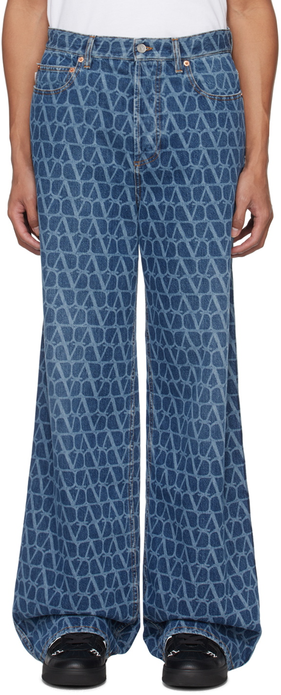 Valentino Blue Toile Iconographe Jeans Valentino