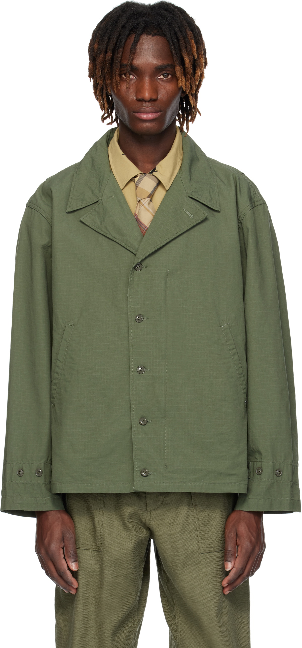 Engineered Garments Khaki M41 Jacket Engineered Garments