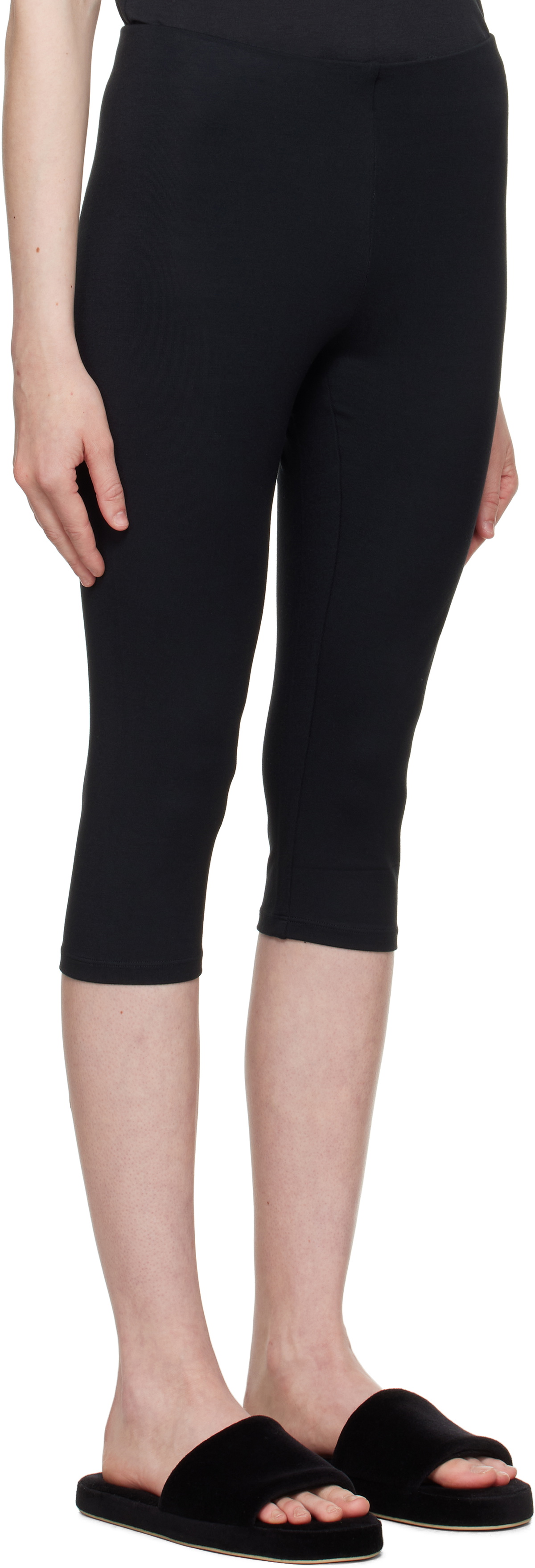 SKIMS Black Smooth Layers Capri Leggings SKIMS