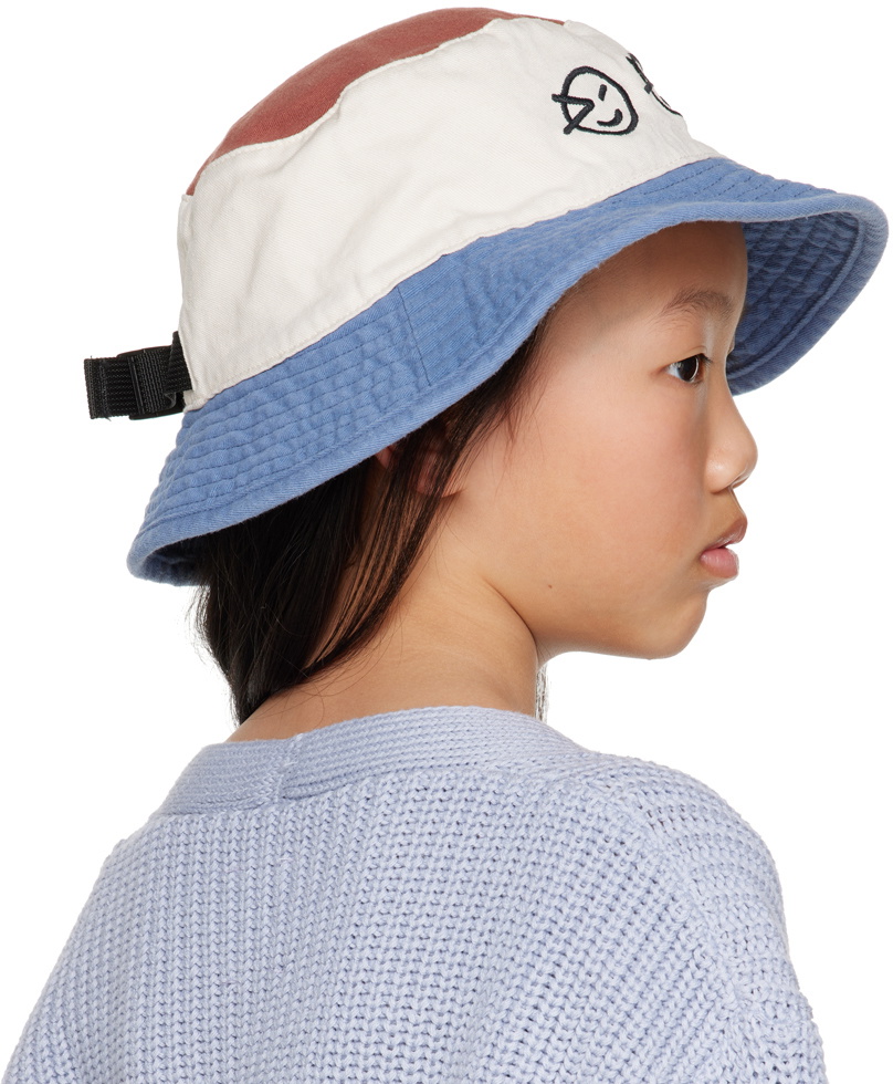Wynken Kids Multicolor Color Block Bucket Hat Wynken