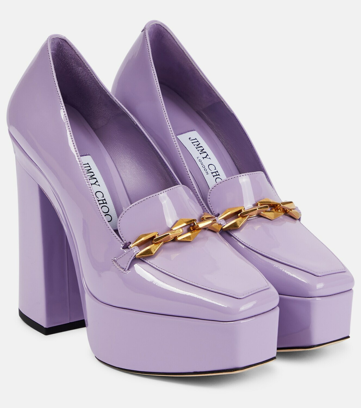 Jimmy Choo - Diamond Tilda embellished patent leather pumps Jimmy Choo