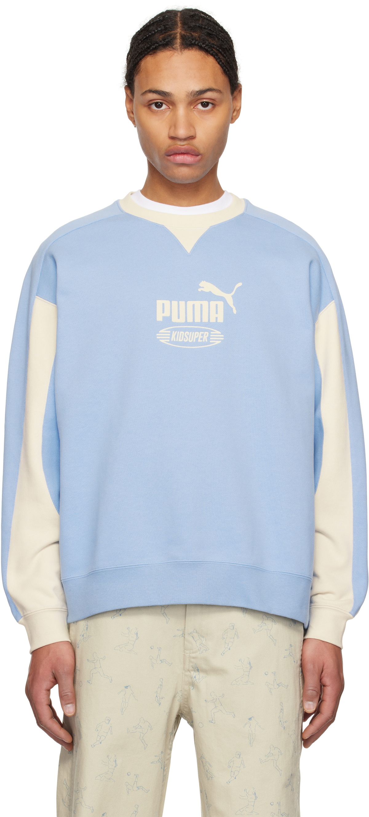 KidSuper Blue PUMA Edition King Crew Sweatshirt KidSuper