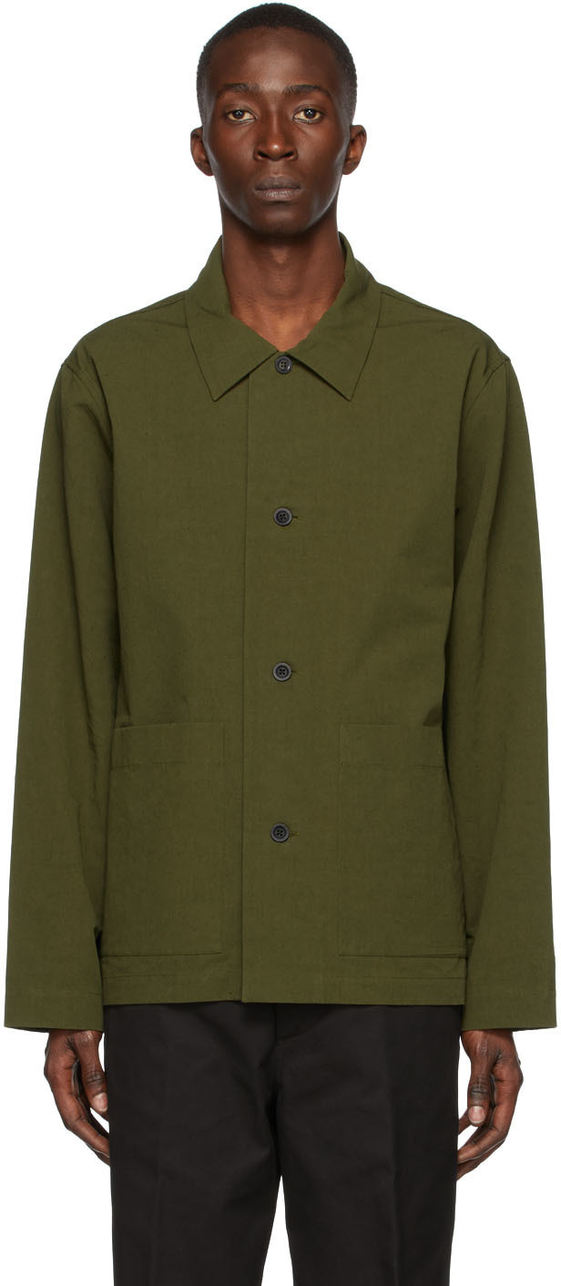 Margaret Howell Khaki Button Up Shirt Margaret Howell