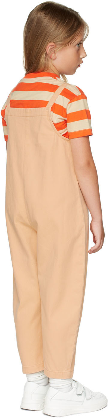 TINYCOTTONS Kids Orange Solid Jumpsuit