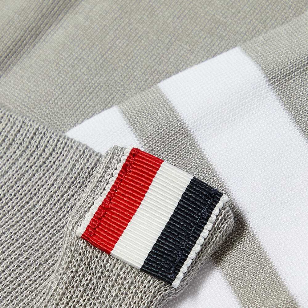 Thom Browne Women's Over The Knee 4 Bar Sock in Light Grey Thom Browne
