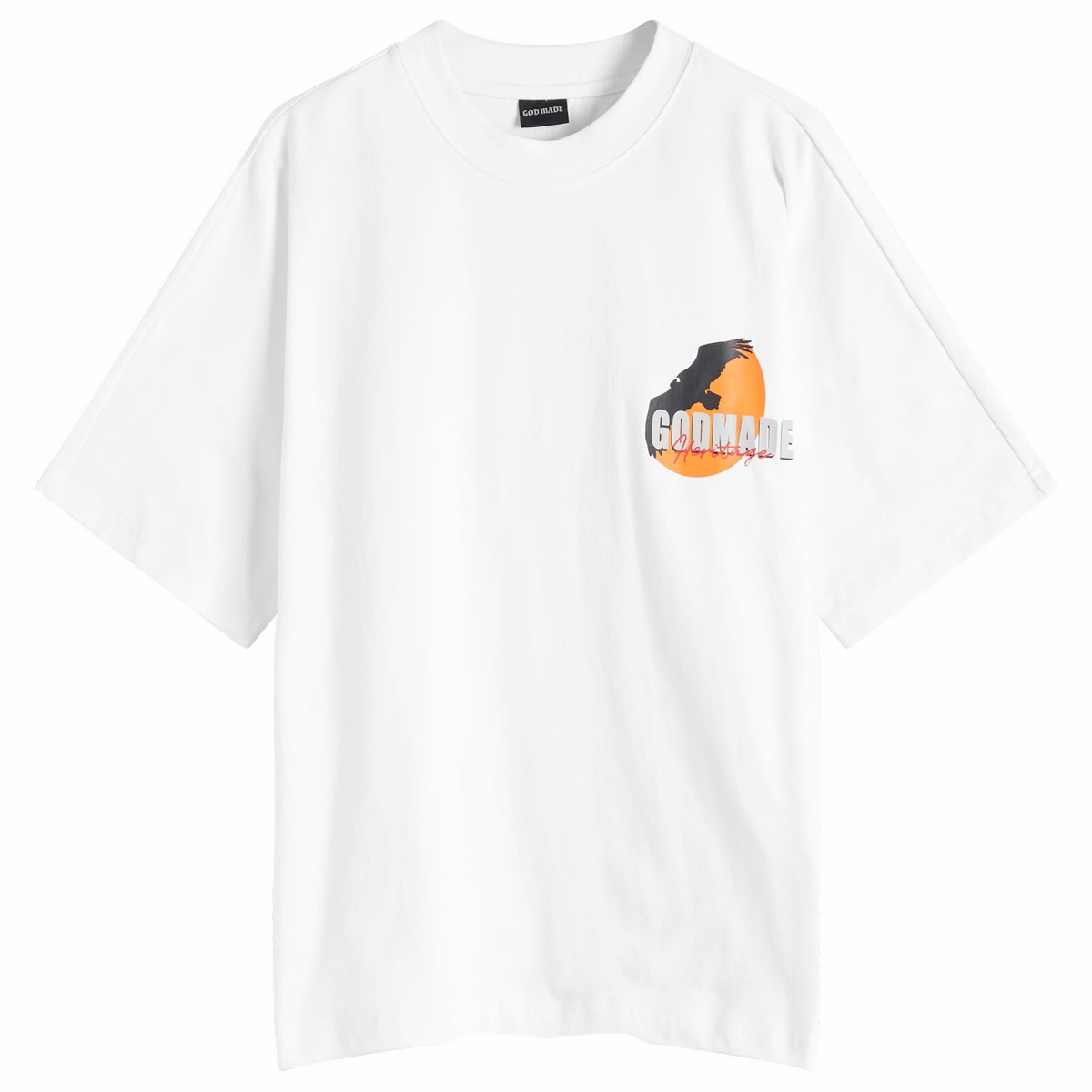 God Made Men's Heritage T-Shirt in White God Made