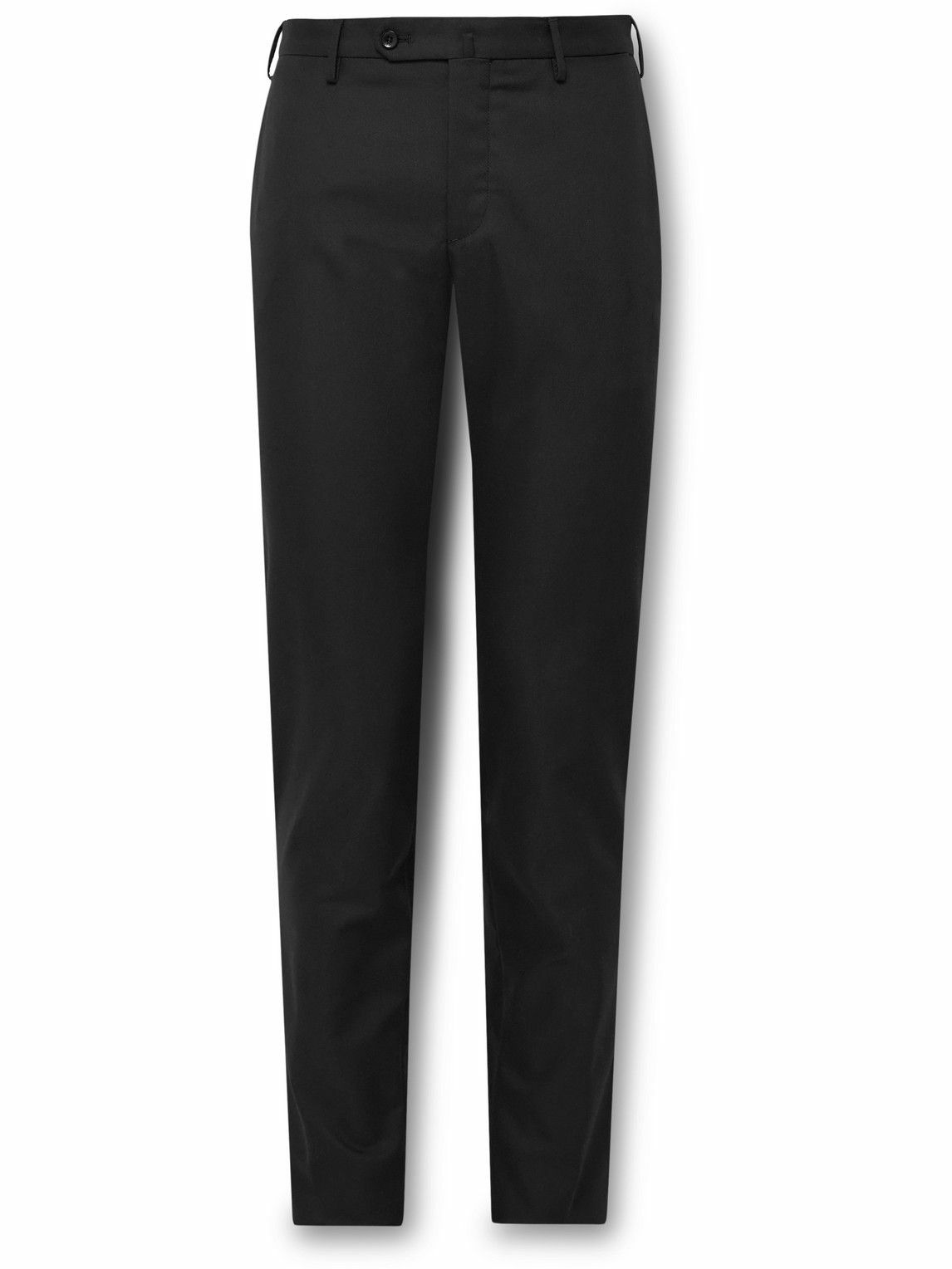 Incotex - Slim-Fit Twill Trousers - Black Incotex