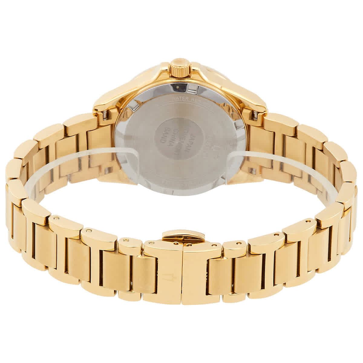 Bulova Marine Star Quartz Crystal White Dial Ladies Watch 98R294 Bulova