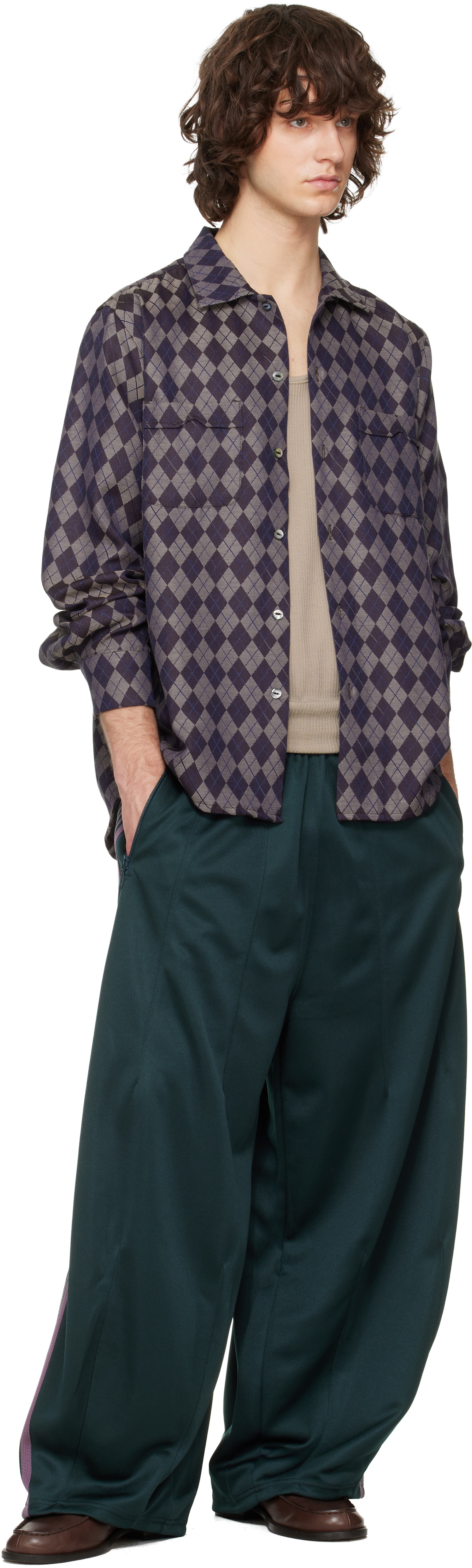 NEEDLES Green H.D. Track Pants Needles