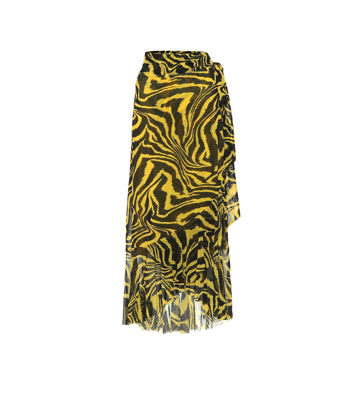 Ganni - Animal-print wrap skirt GANNI