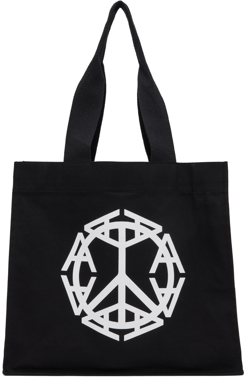 1017 ALYX 9SM Black Peace Sign Tote 1017 ALYX 9SM