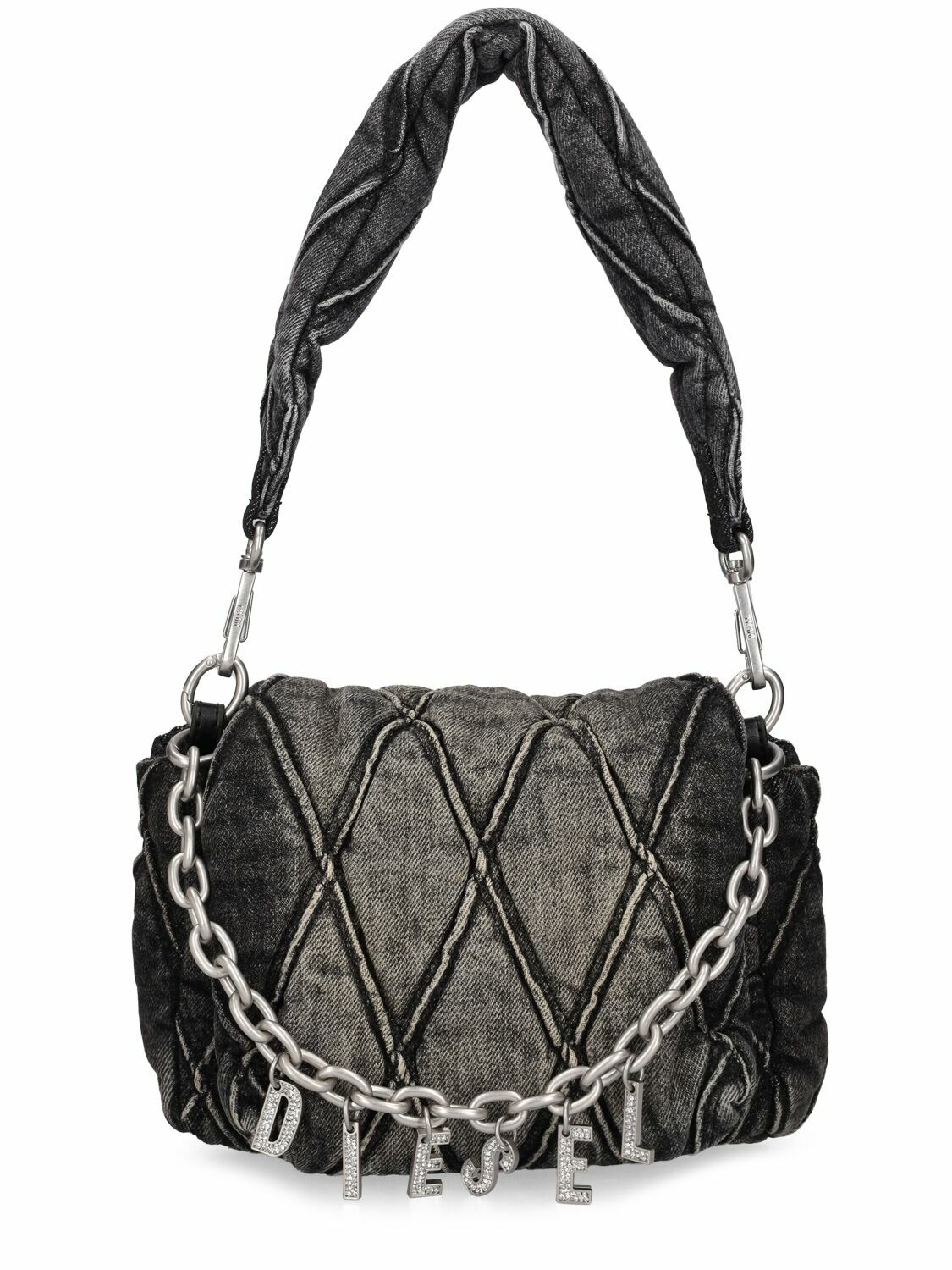 DIESEL - Small Charm Denim Shoulder Bag Diesel