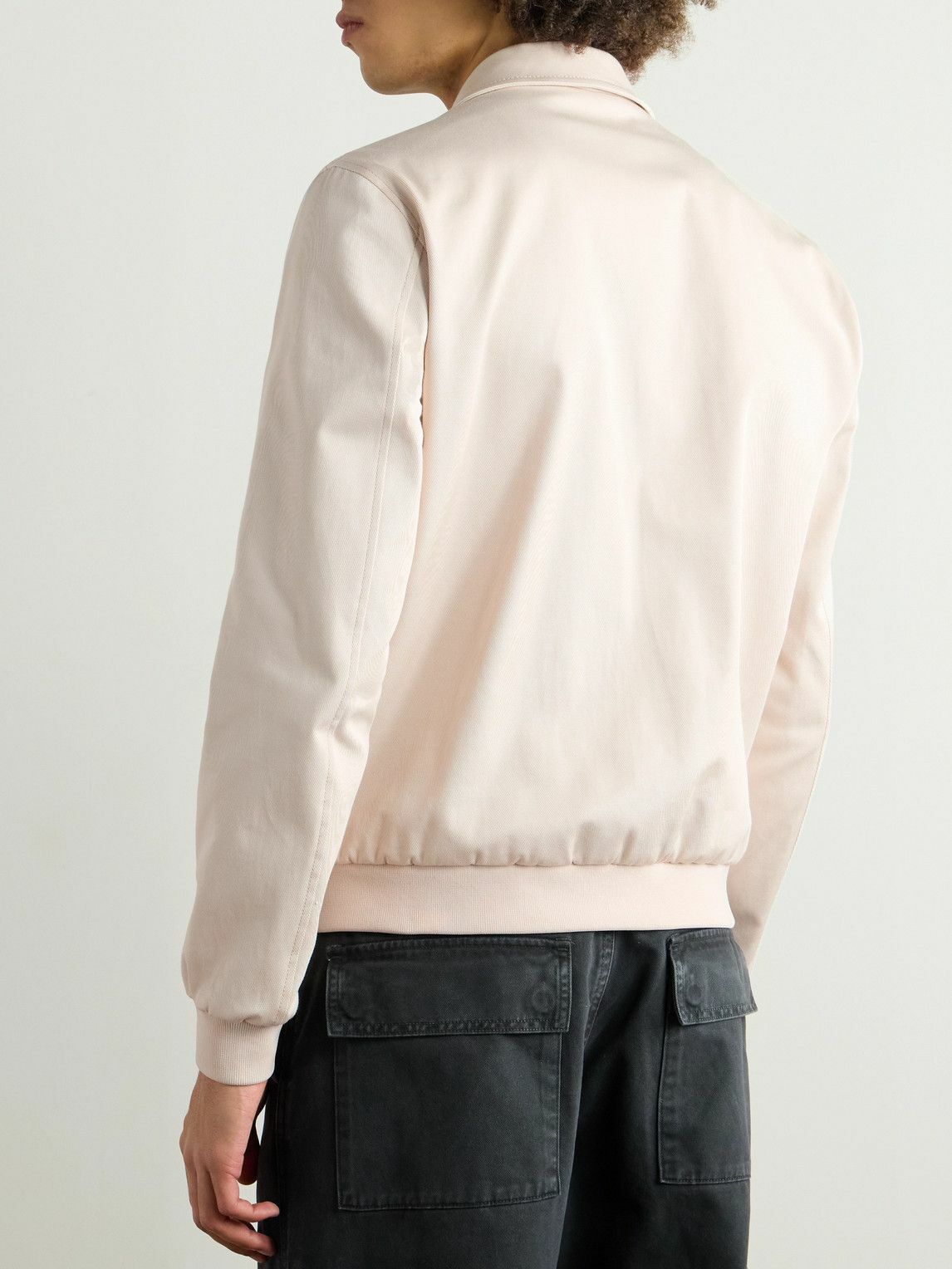 Herno - Cotton-Blend Twill Bomber Jacket - Neutrals Herno