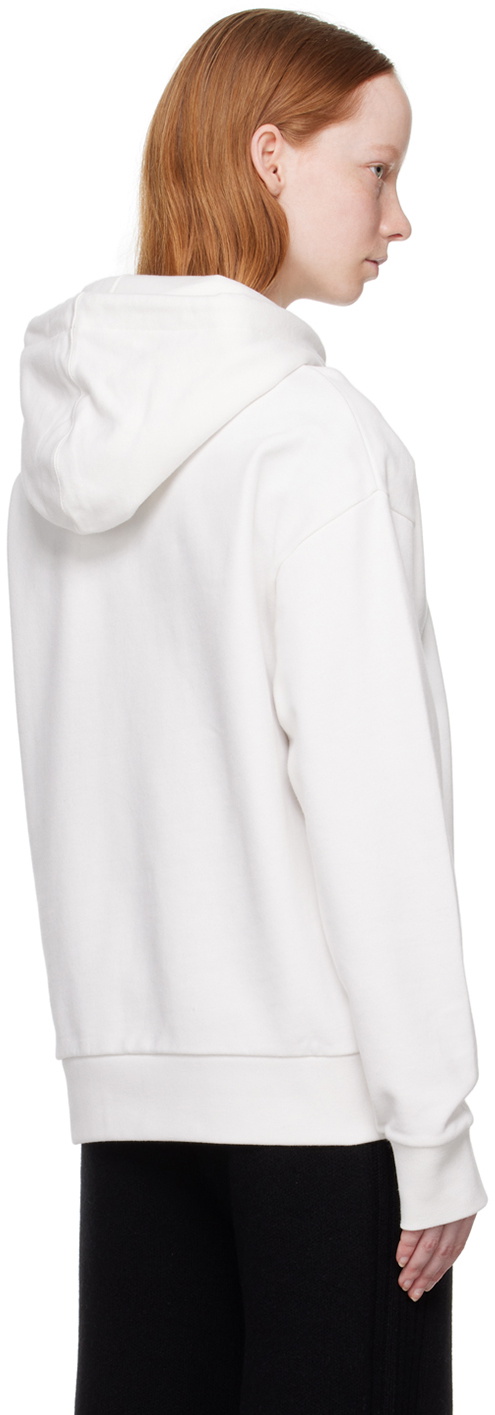 Moncler White Drawstring Hoodie Moncler