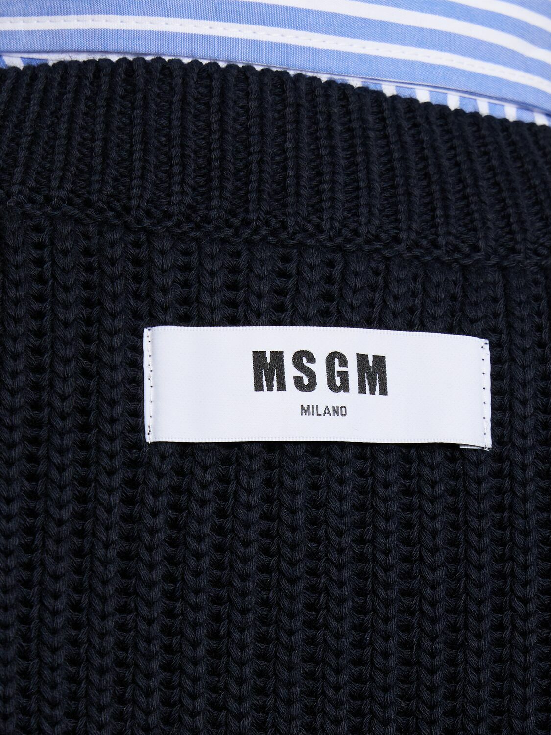 MSGM - Cotton V-neck Sweater MSGM