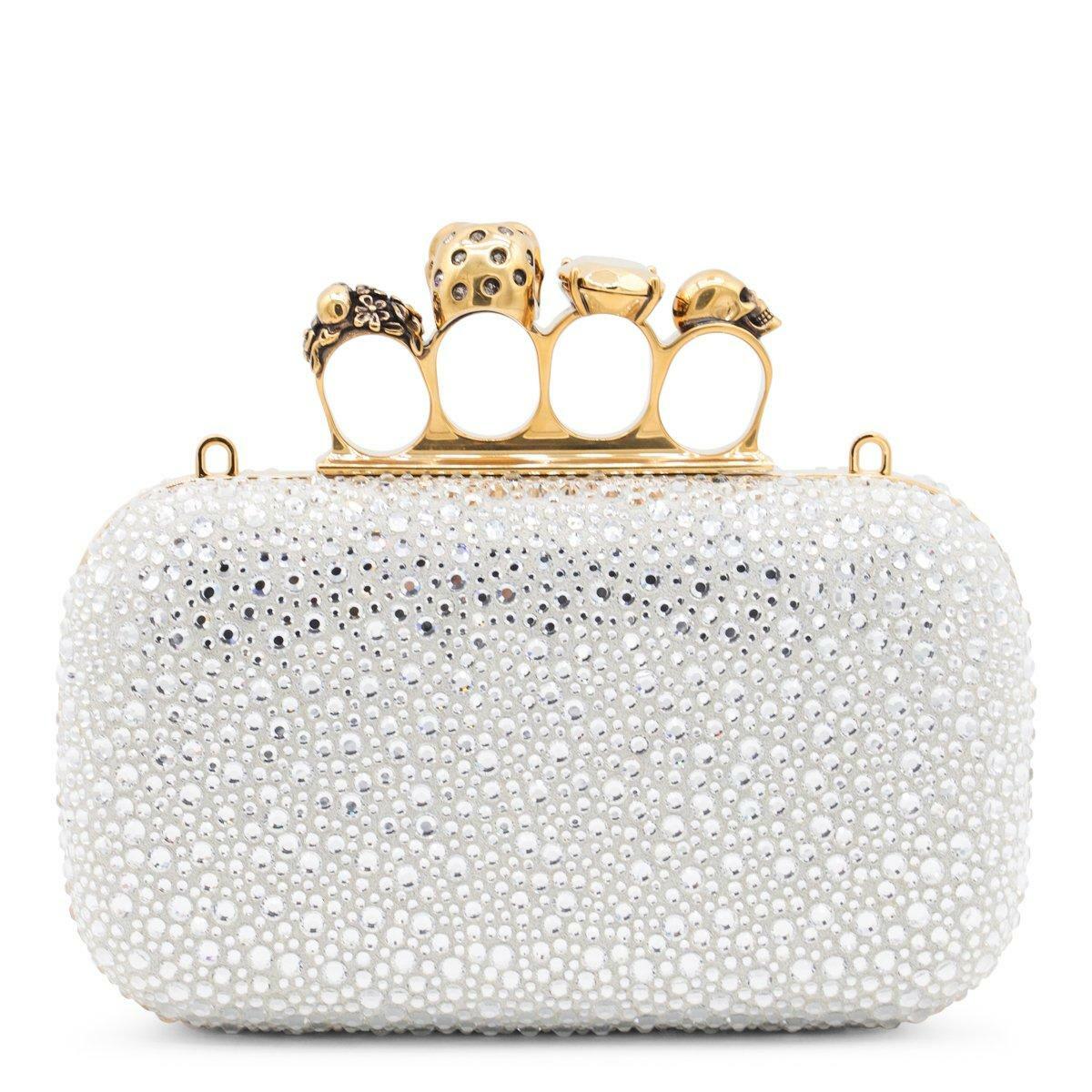 Alexander McQueen Knuckle Embellished Clutch Bag Alexander McQueen