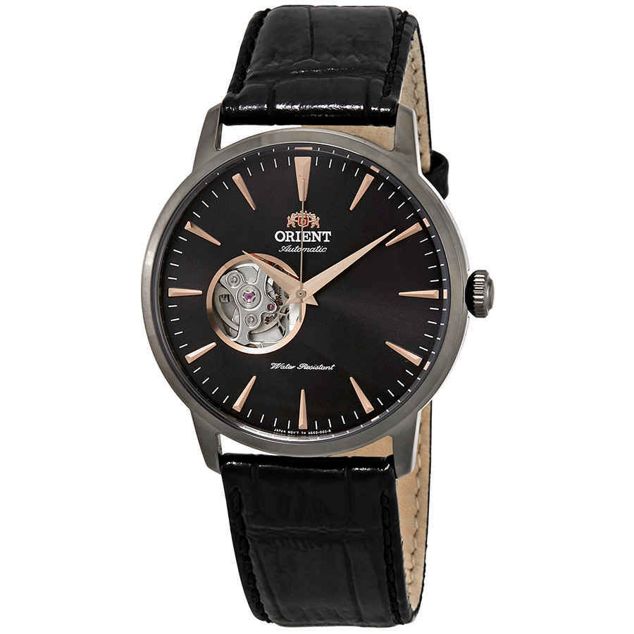 Orient Open Heart Automatic Black Dial Mens Watch FAG02001B0 Orient