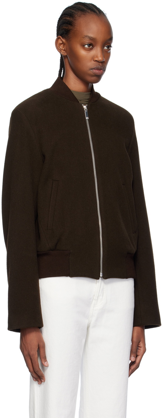 TOTEME Brown Sartorial Bomber Jacket Toteme