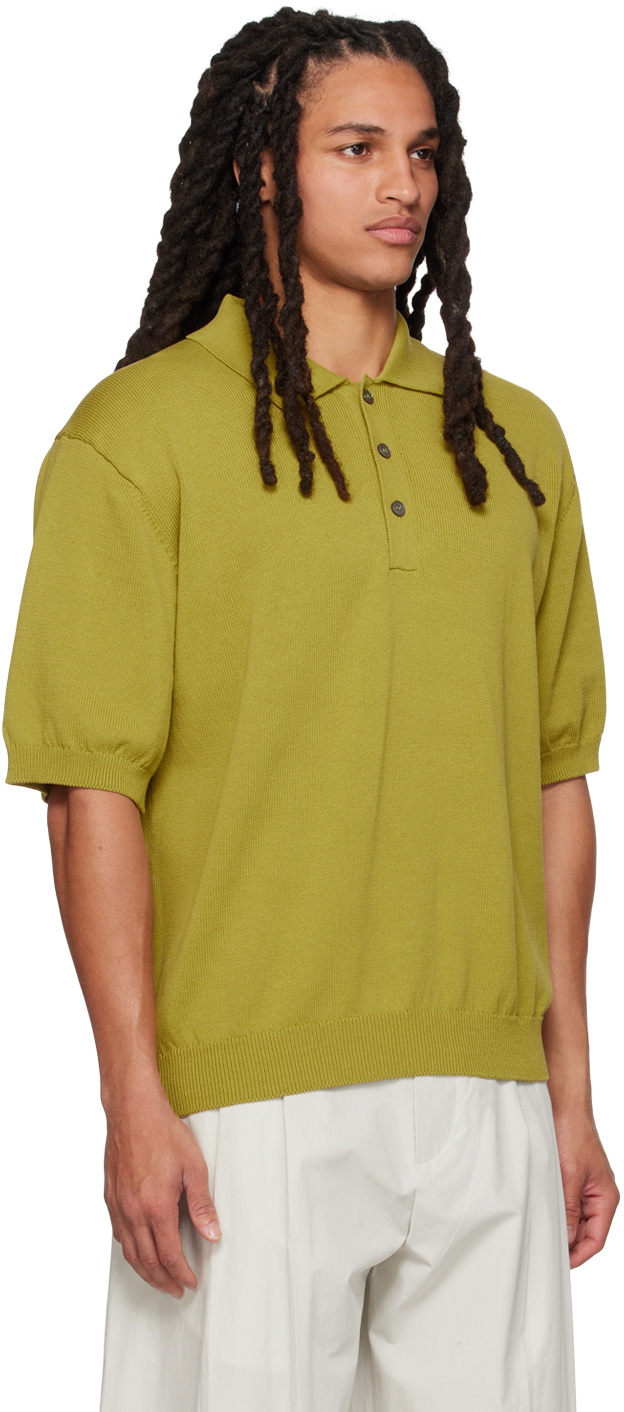 Studio Nicholson Green Swing Polo Studio Nicholson