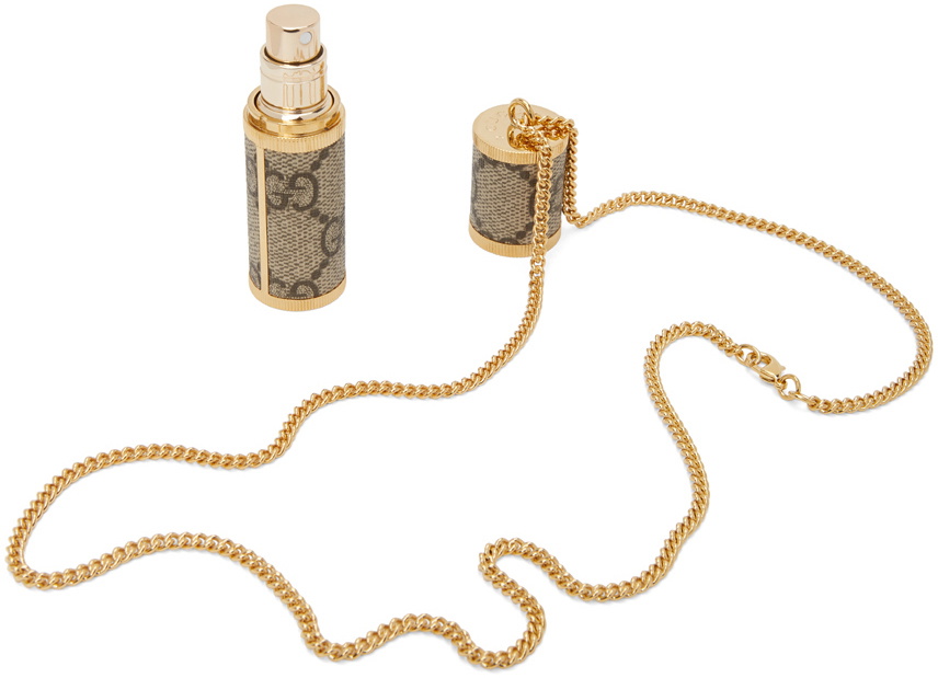 Gucci Brown GG Supreme Vaporizer Chain Holder Gucci