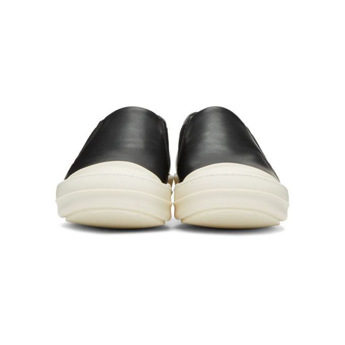 Rick Owens Black Boat Slip-On Sneakers Rick Owens