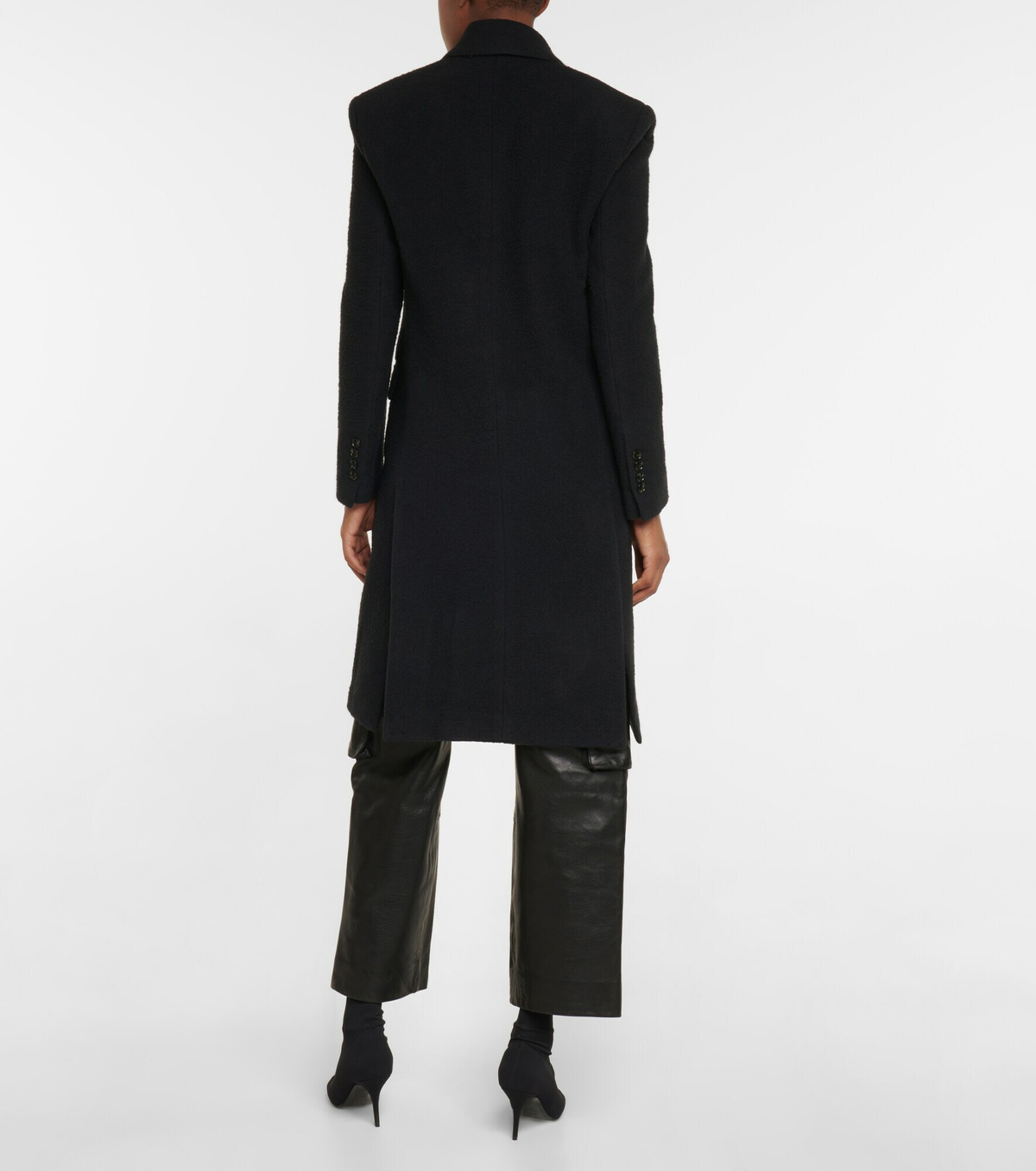 Amiri - Double-breasted wool-blend felt coat Amiri