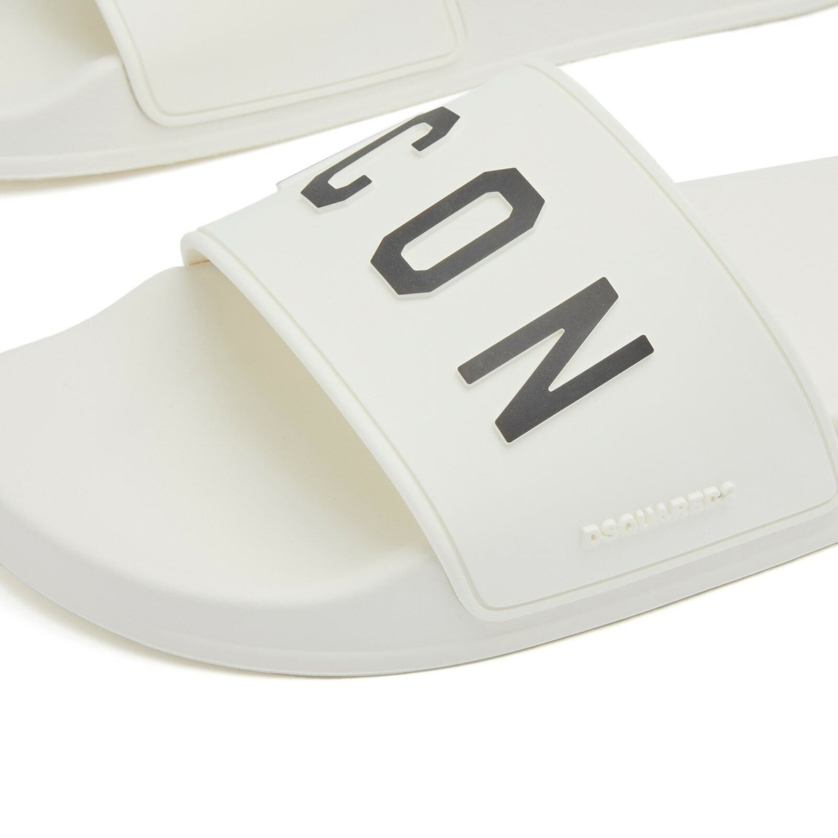 Dsquared2 Men's Icon Logo Slide in White Dsquared2