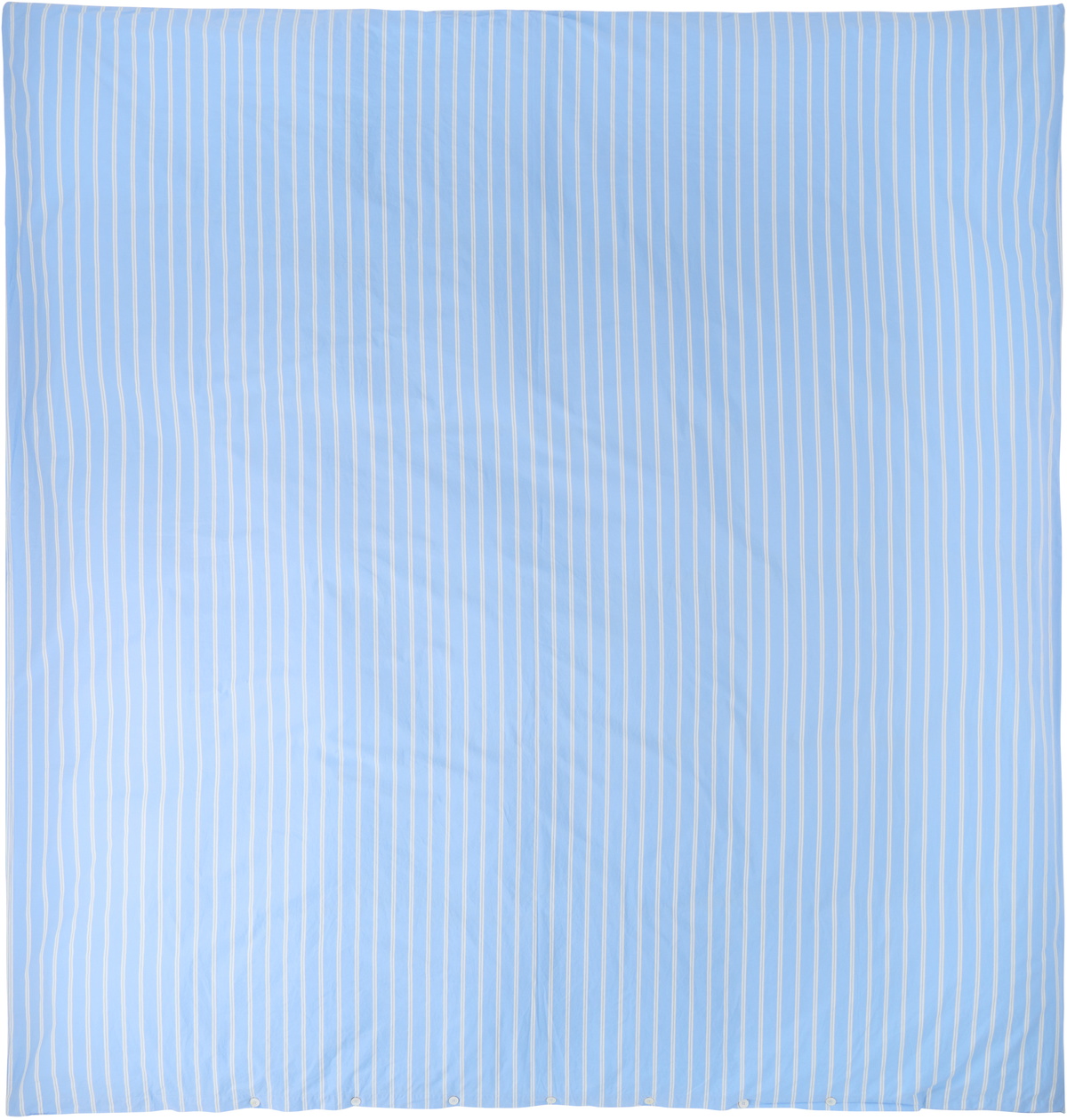 Tekla Blue Percale Duvet Cover, Queen Tekla Fabrics