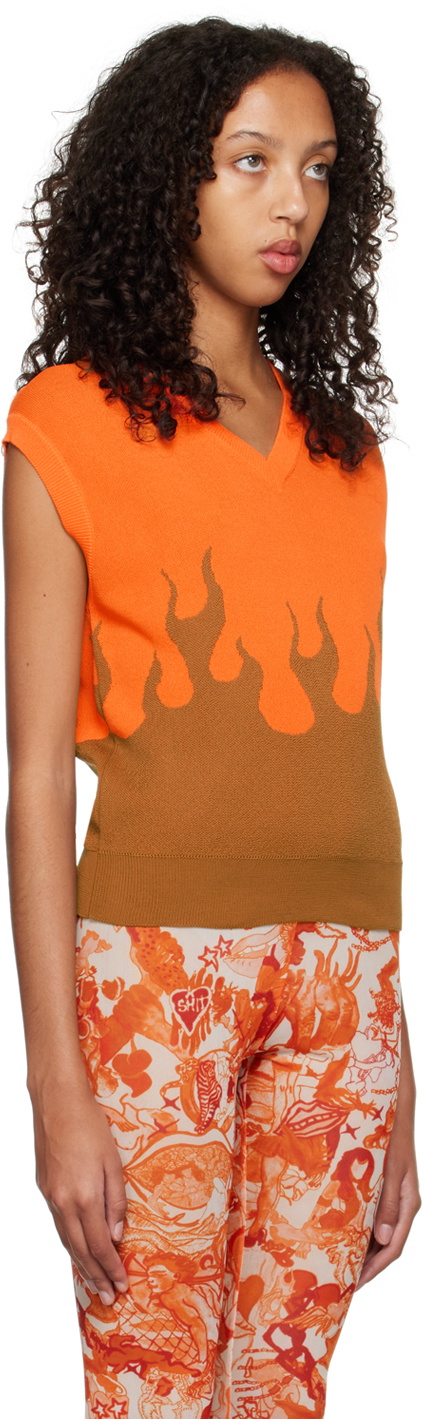 Marco Rambaldi SSENSE Exclusive Orange Vest Marco Rambaldi