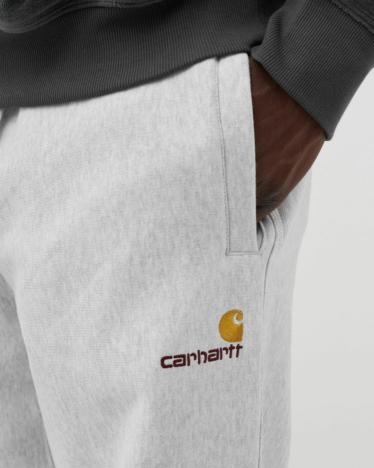 Carhartt Wip American Script Jogging Pant Grey Sweatpants Carhartt WIP