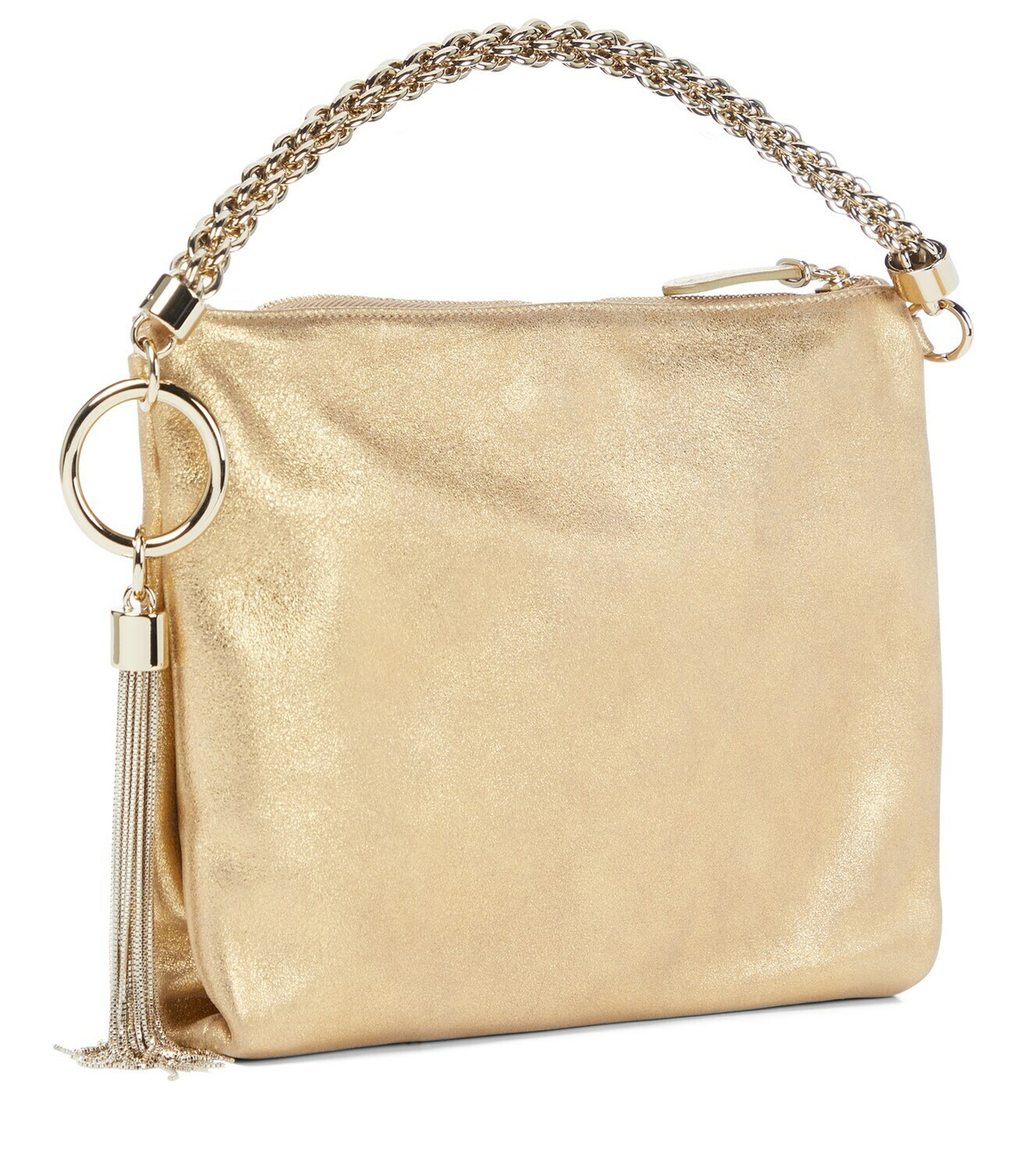 Jimmy Choo Callie embellished leather clutch Jimmy Choo