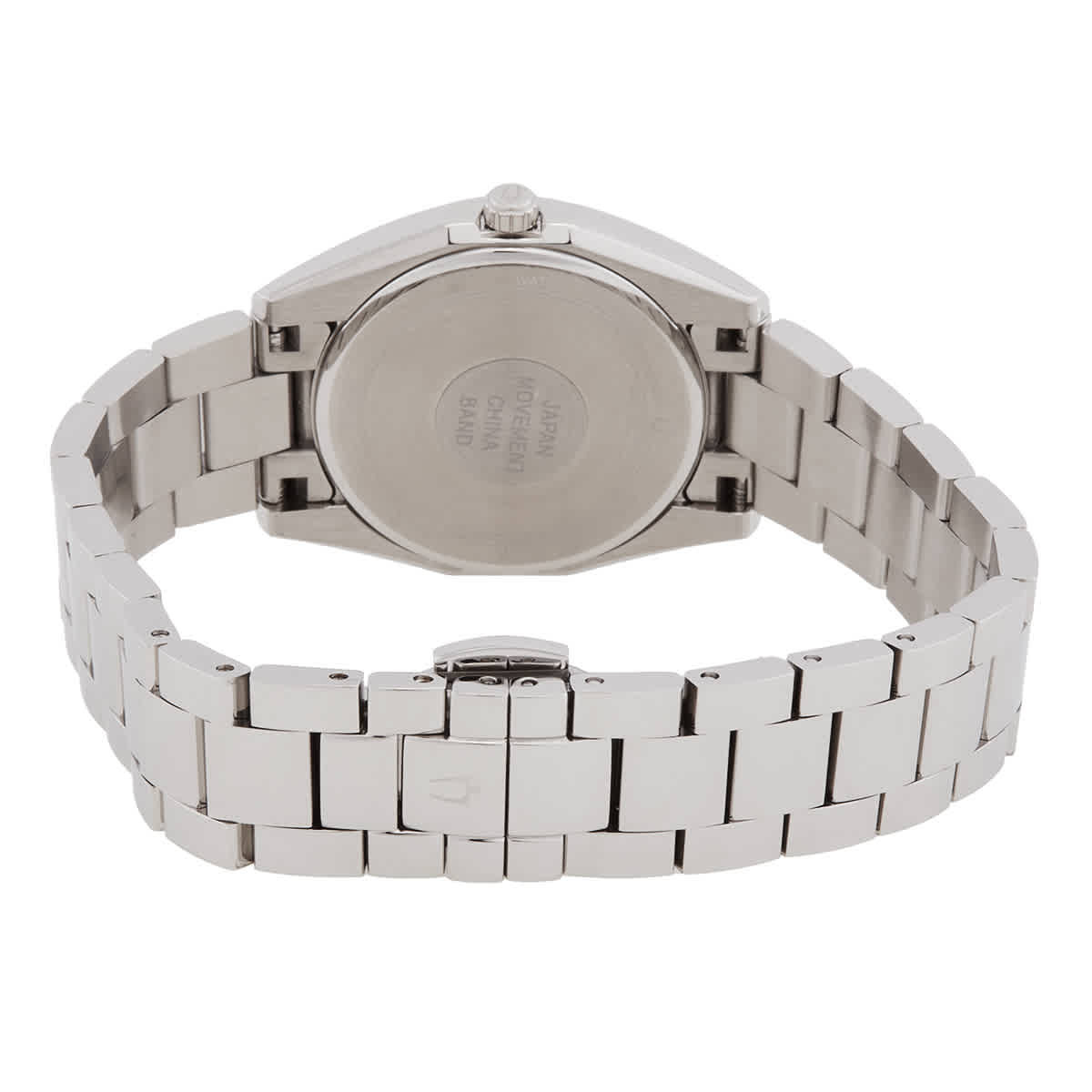 Bulova Surveyor Quartz Diamond Blue Dial Ladies Watch 96P229 Bulova