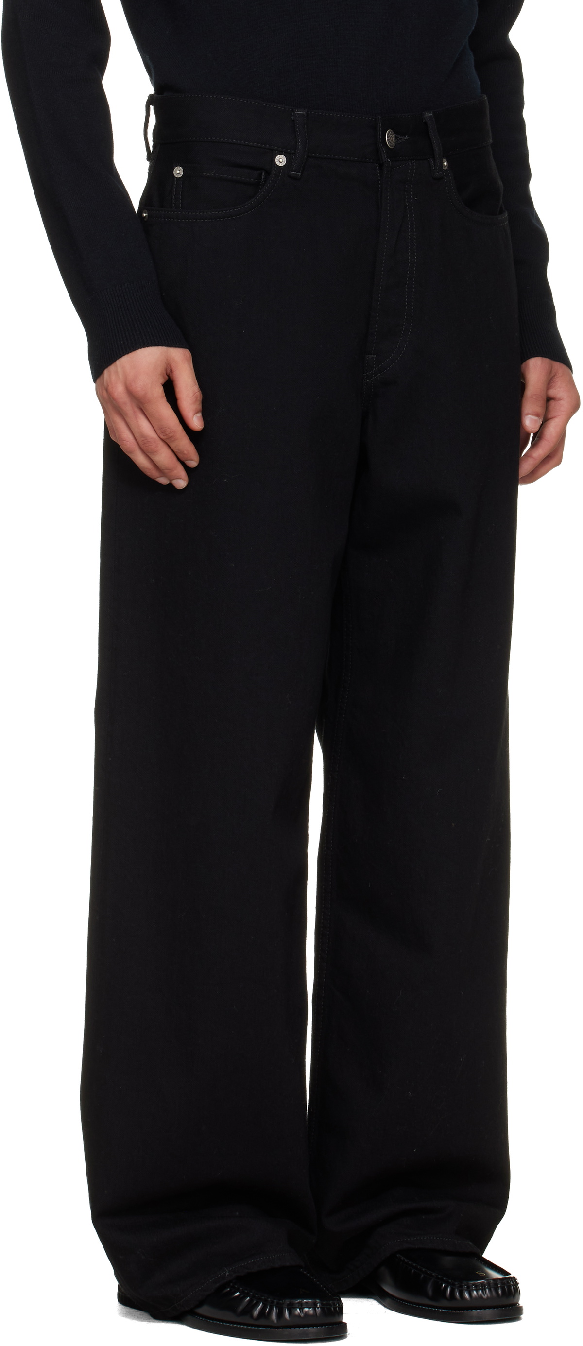 Acne Studios Black Loose Fit 1981 Jeans Acne Studios