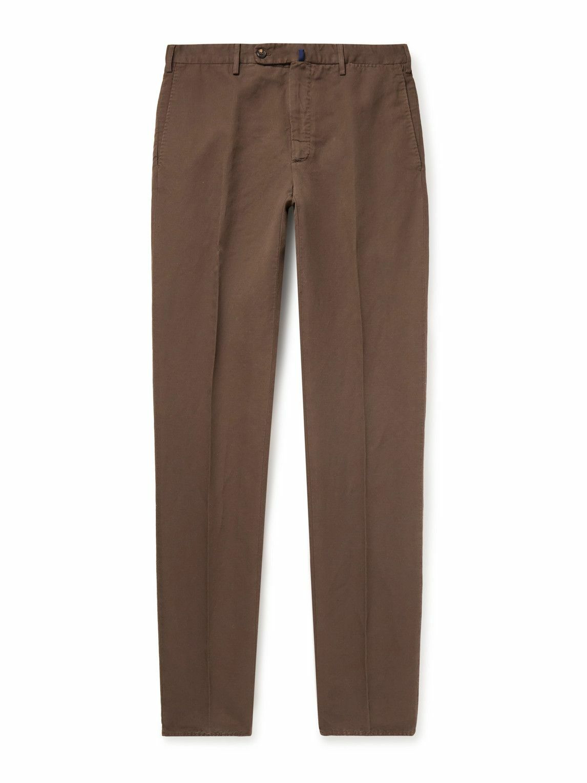 Incotex - Venezia 1951 Slim-Fit Garment-Dyed Chinolino Trousers - Brown Incotex