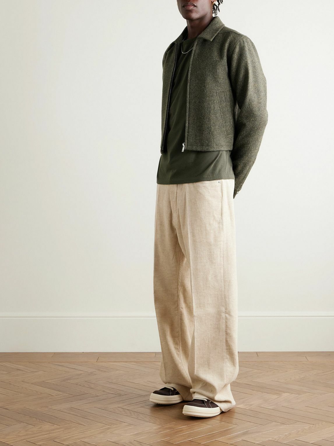 Rick Owens - Alice Brad Wool Jacket - Green Rick Owens