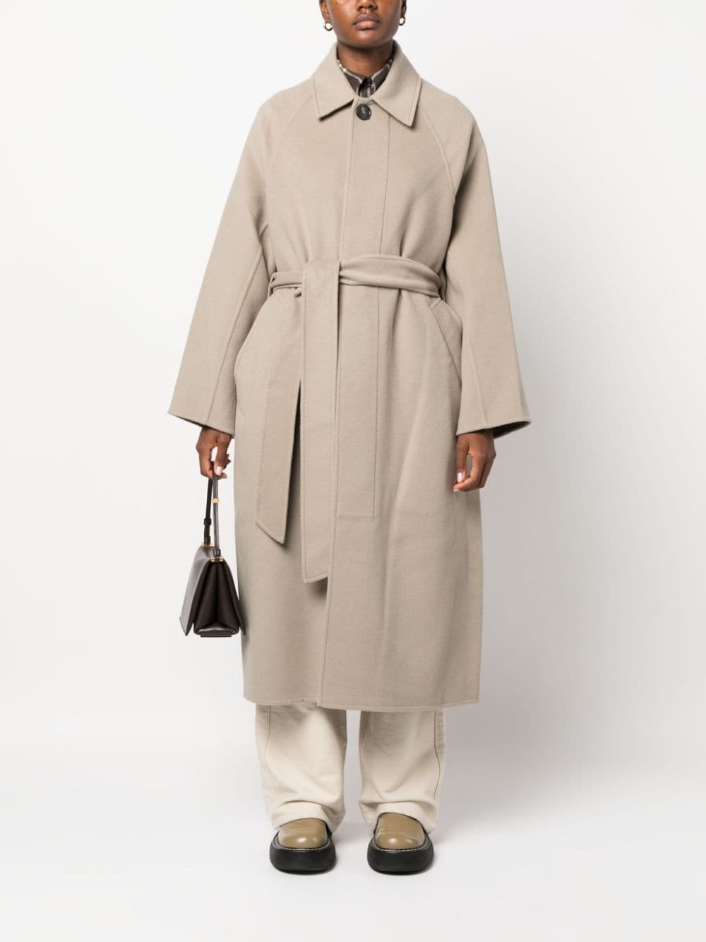 AMI PARIS - Cashmere And Wool Blend Coat AMI