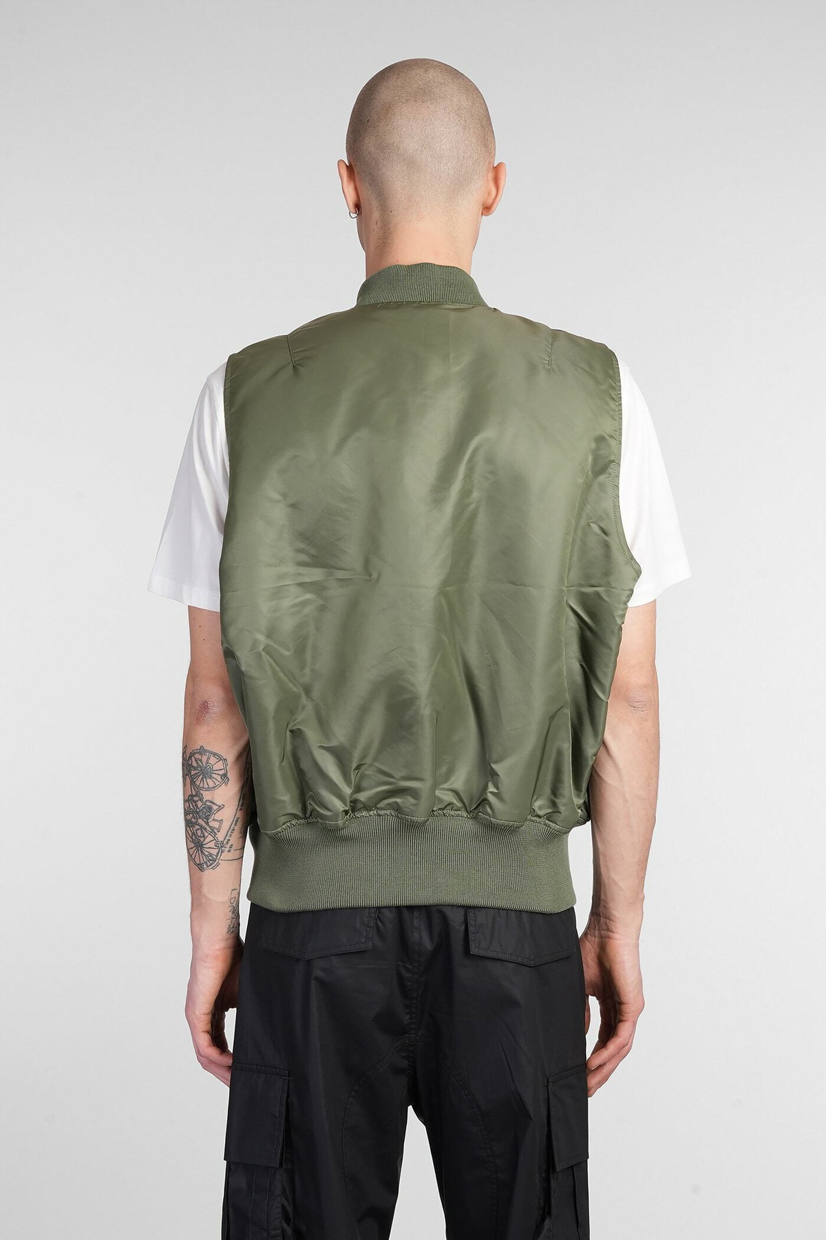 Alpha Industries Ma-1 Vest Vest In Green Nylon Alpha Industries