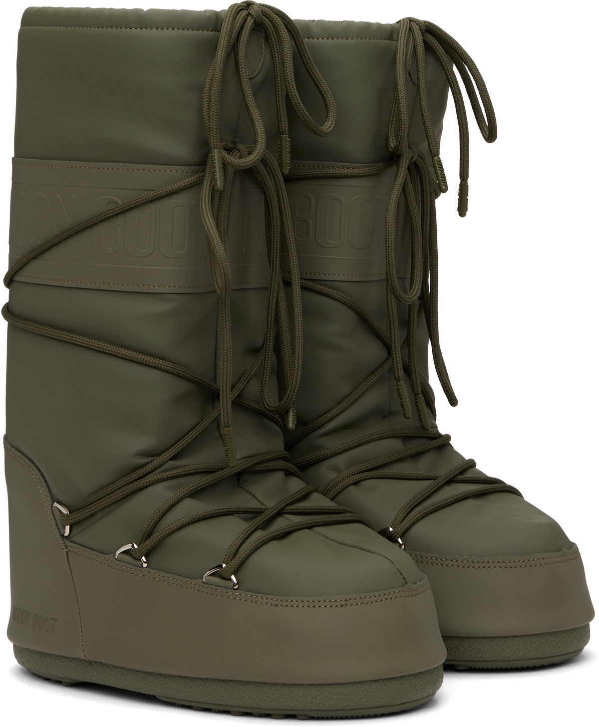 Moon Boot Khaki Icon Rubber Boots Moon Boot